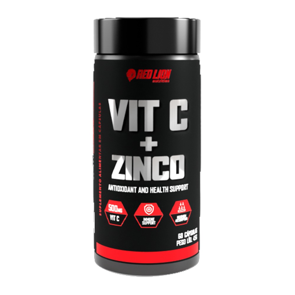RED LION SUPLEMENTOS - VIT C + ZINCO - 60 CAPS RED LION